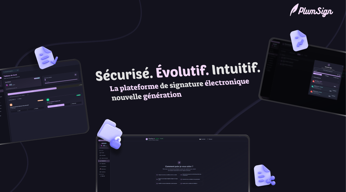 PlumSign | Signature électronique rapide, sécurisée & conforme eIDAS